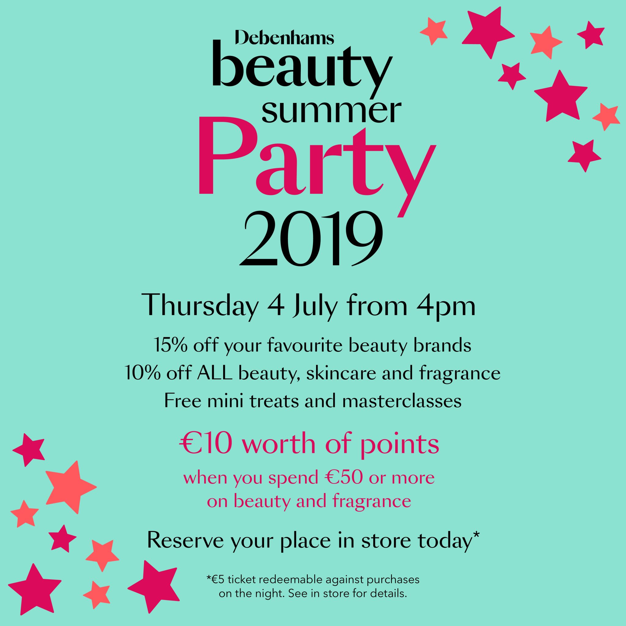 Beauty_Summer_Party_Event_JPeg_ROI | Mahon Point Shopping Centre
